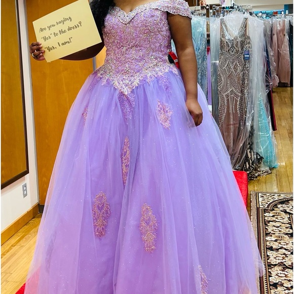prom | Dresses | The Dress Is A Lilac Princess Prom Dress The Size Is ...